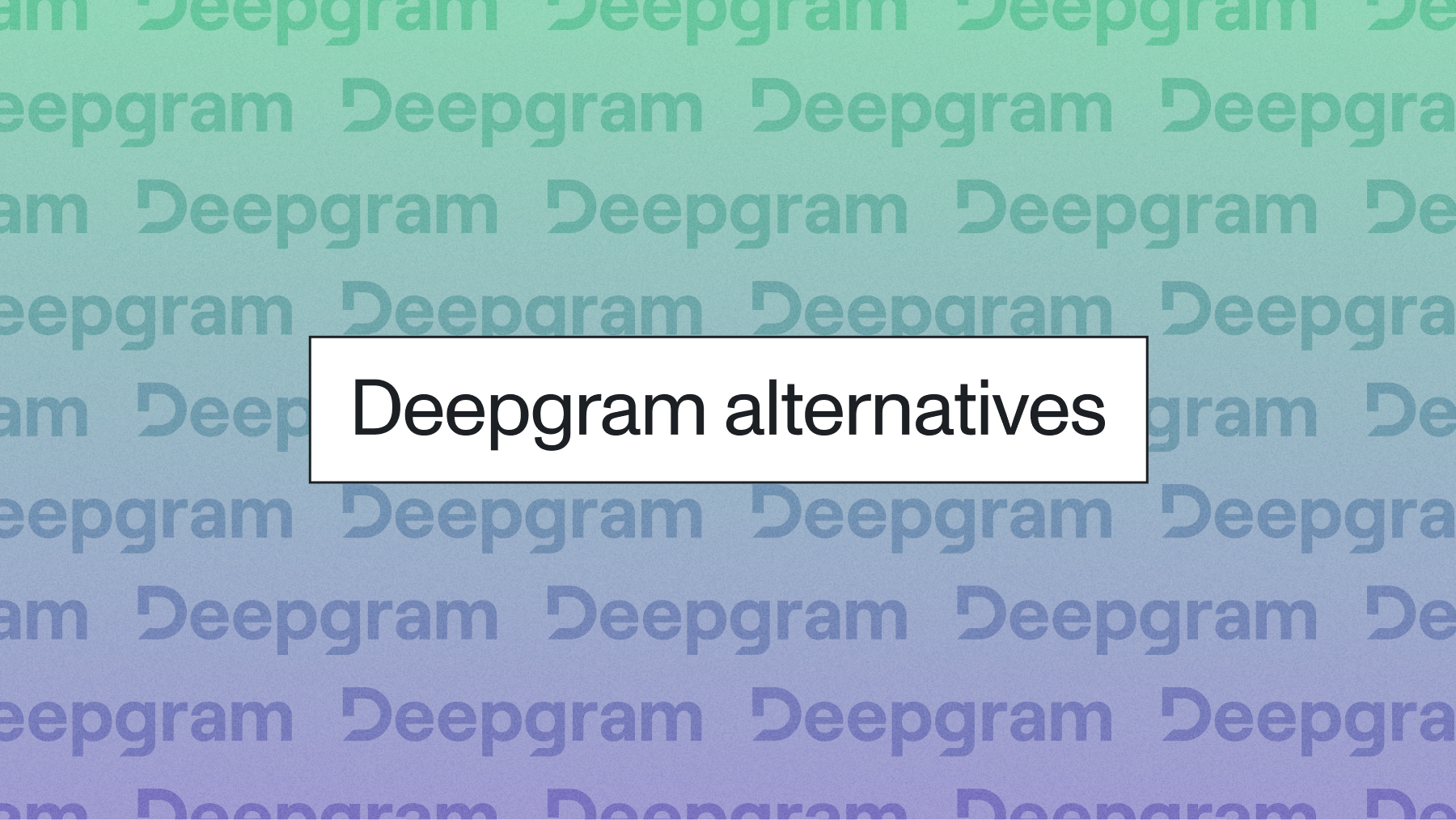 5 Deepgram alternatives in 2025